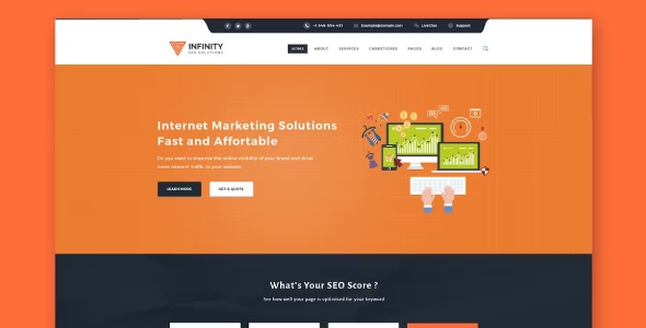 Infinity – High Performance HTML SEO Template • GPLCare