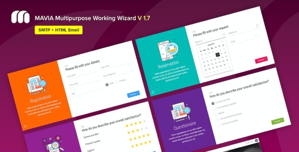 Mavia – Multipurpose Form Wizard HTML Template • GPLCare
